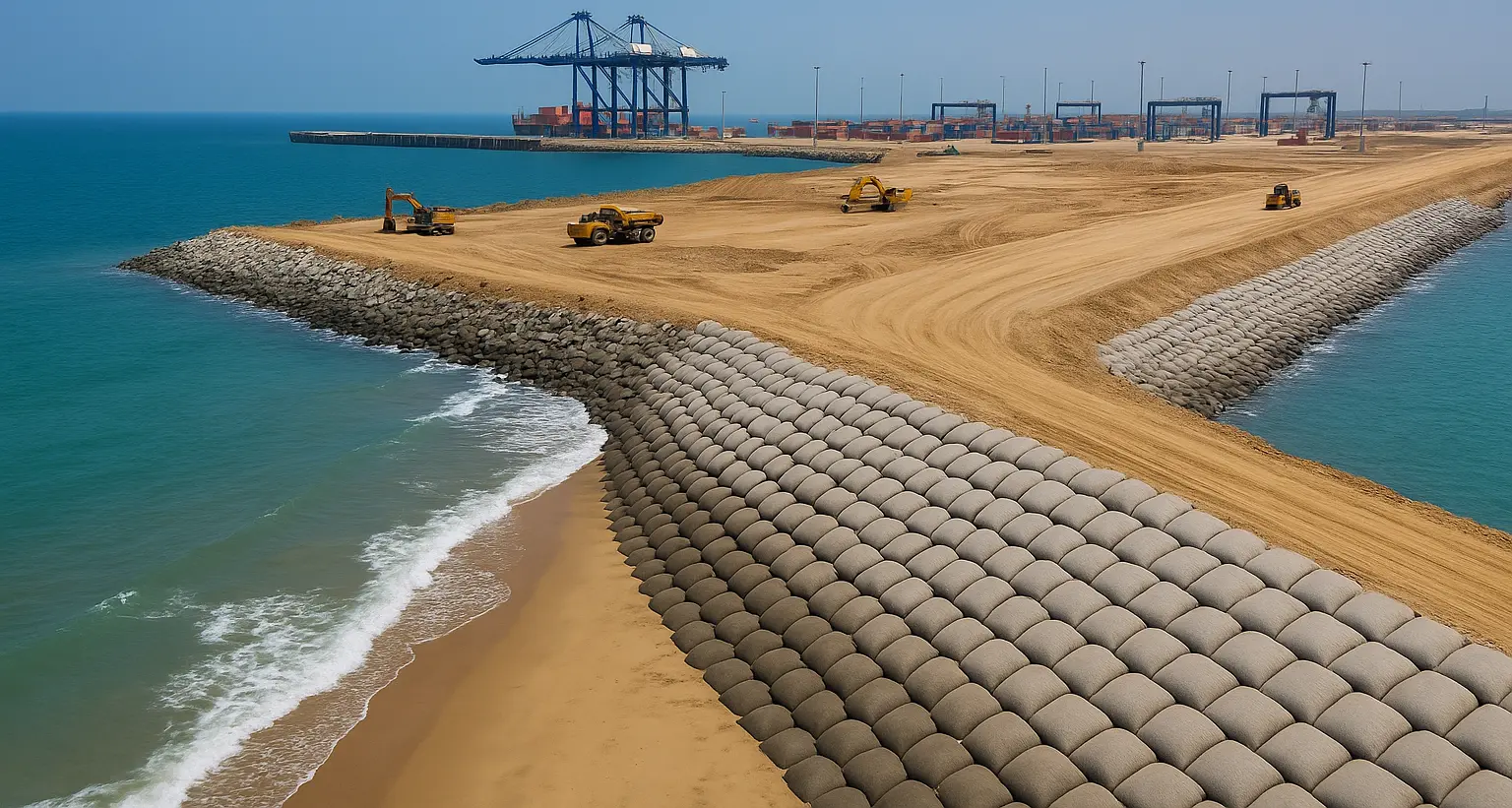 Tuna Tekra Container Project with Ocean Geobags 300 GSM